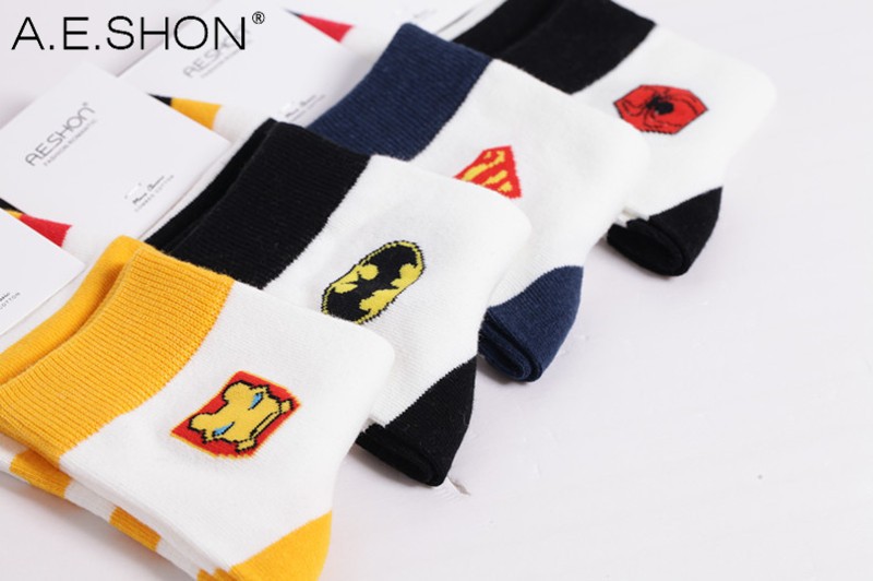2015 brand street fashion casual cotton wide stipes icon men's socks