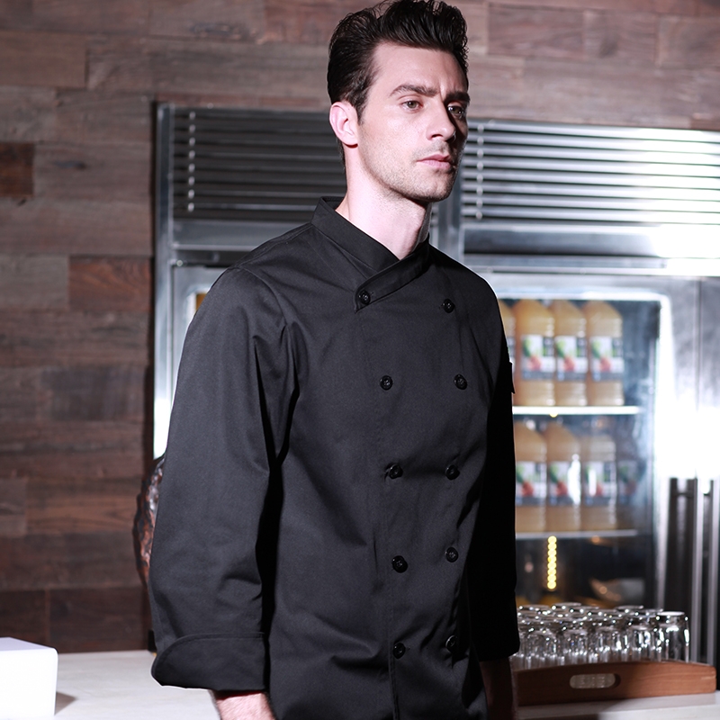 fall design KFC fried chicken store chef jacket uniform Factory Wholesale