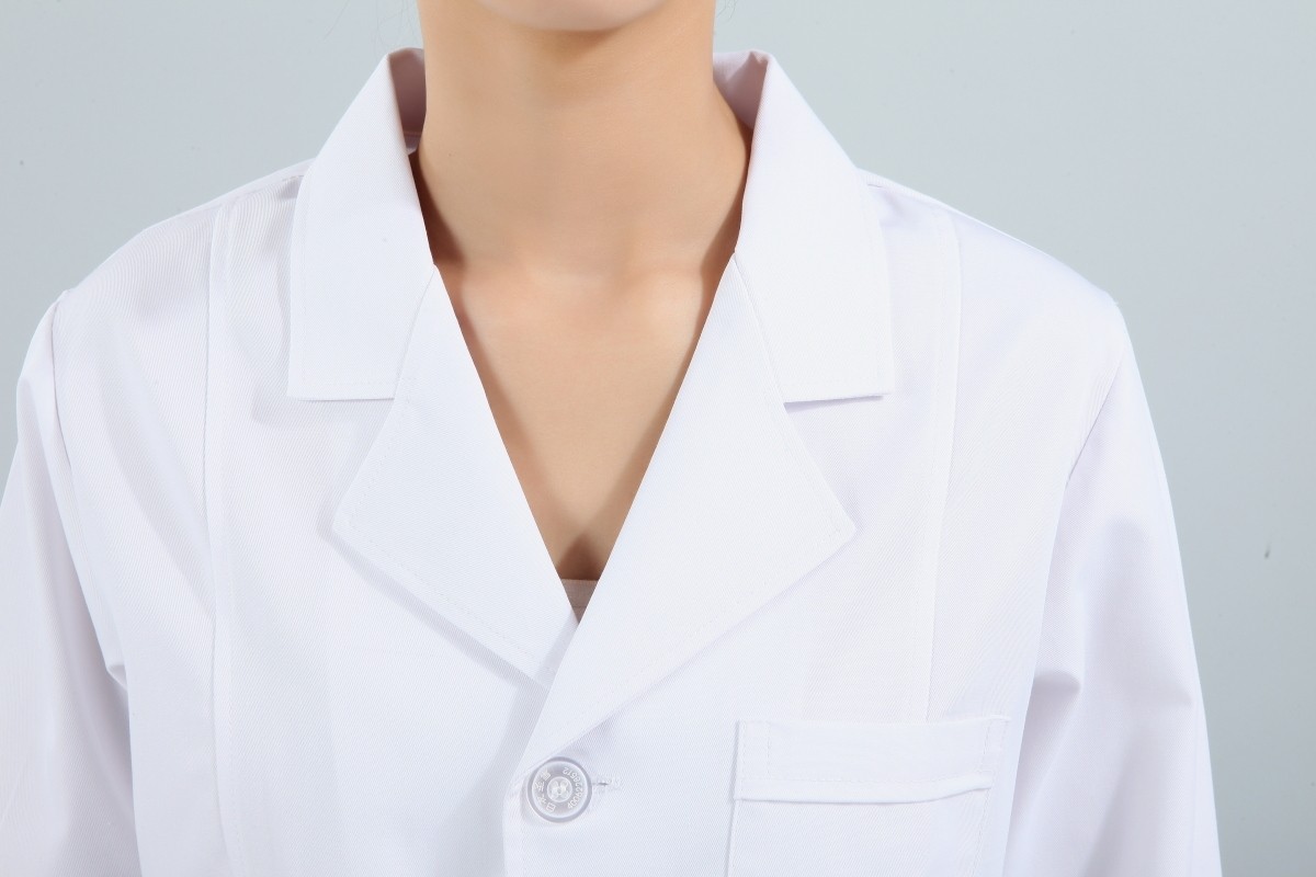 winter high quality long sleeve front opening nurse doctor coat uniform ...