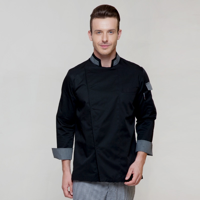 long sleeve comfortable fabric chef tops blouse Factory Wholesale