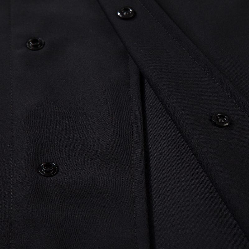 long sleeve invisible button cooking clothes restaurant chef jacket ...