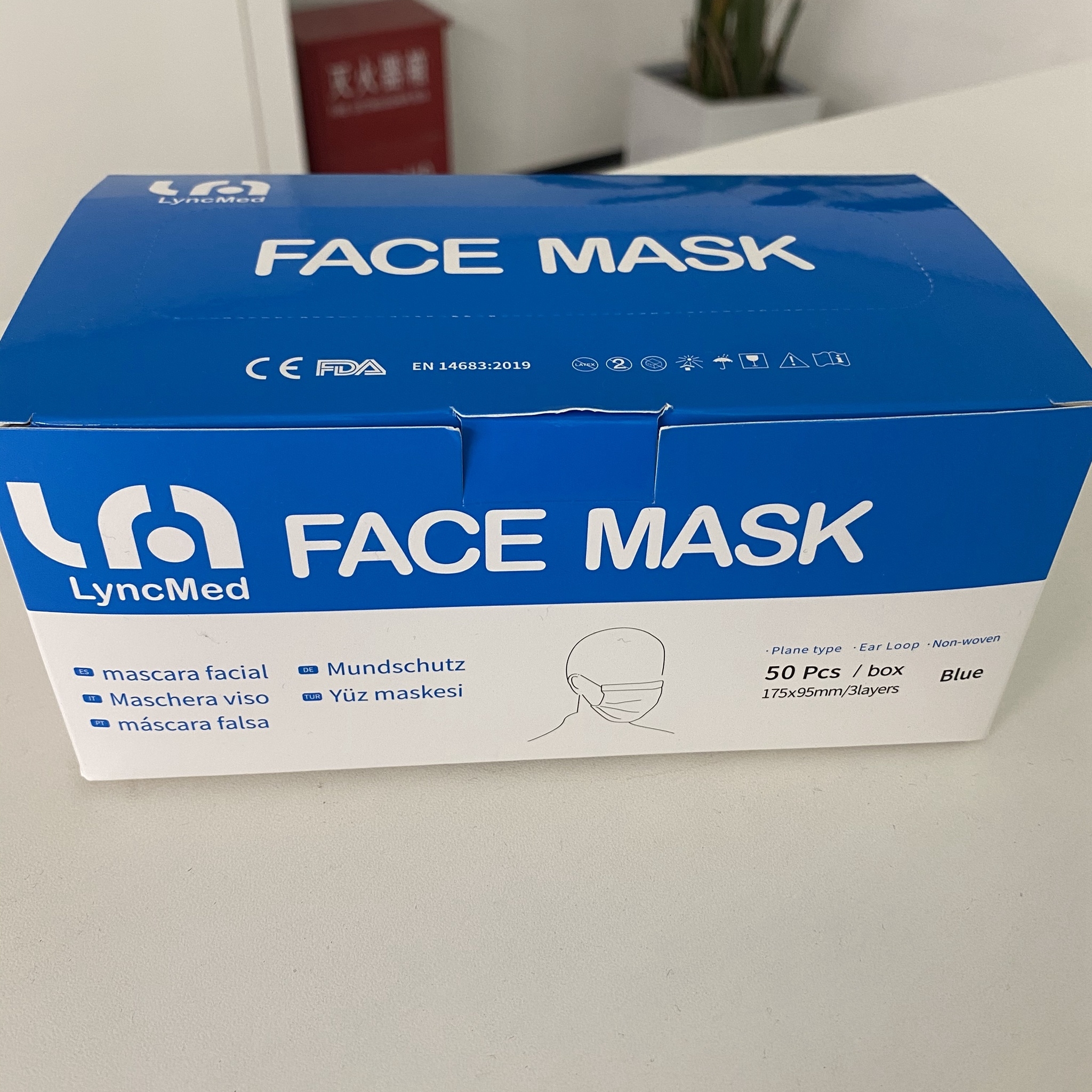 lyncmed CE FDA ceritficated mask surgical mask EN14683 Type I ...