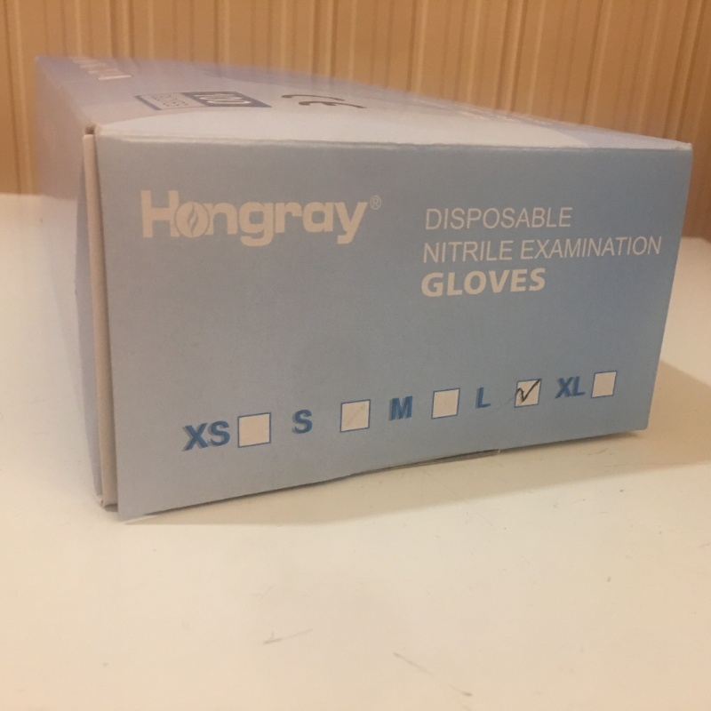 hongray medical nitrile disposable gloves Examination gloves Europe english package ready stock ...