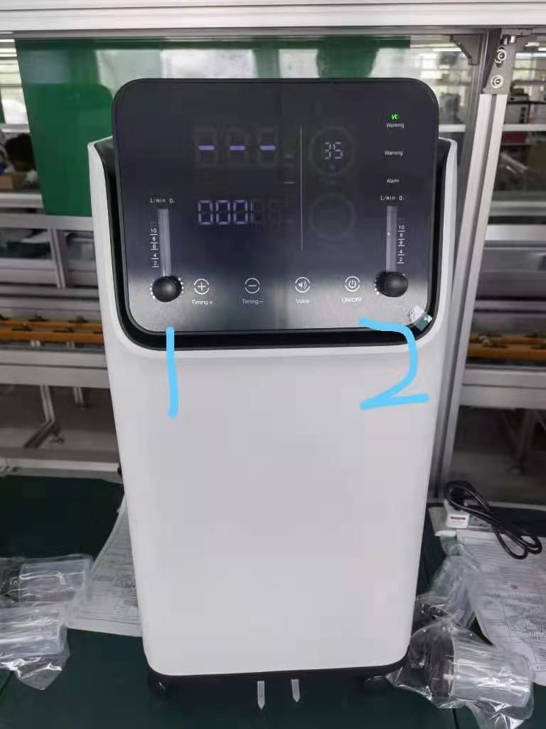 export to India 5L 8L 10L Oxygen Concentrator double flowmeter double ...