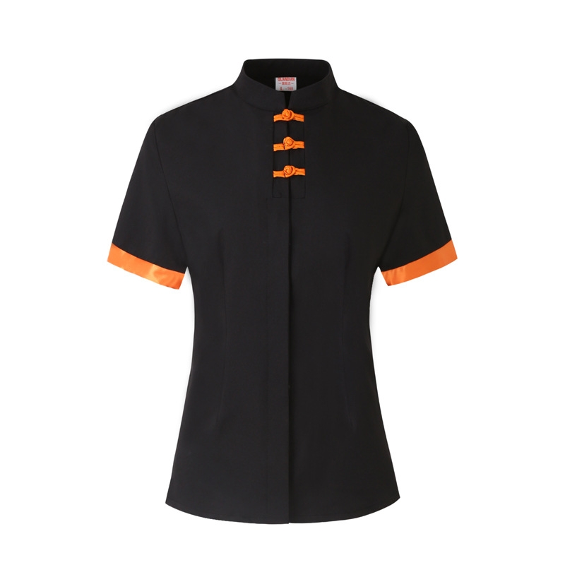 2025 Chinese tea house party waitress waiter blouse uniform jacket ...