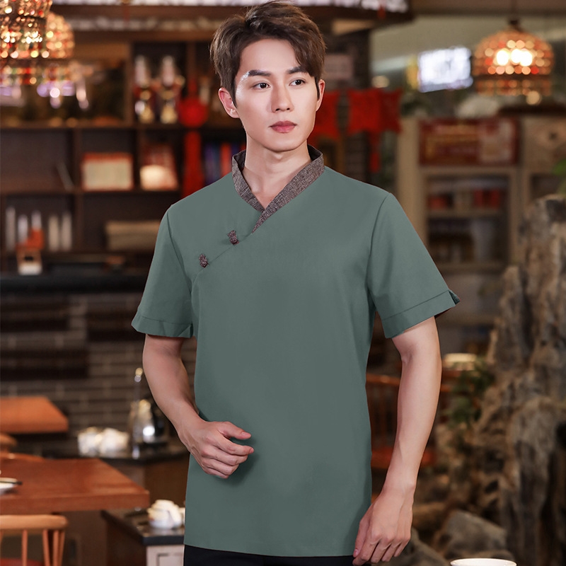 2025 new design bow waitress waiter tea house jacket hotel pub waitress ...