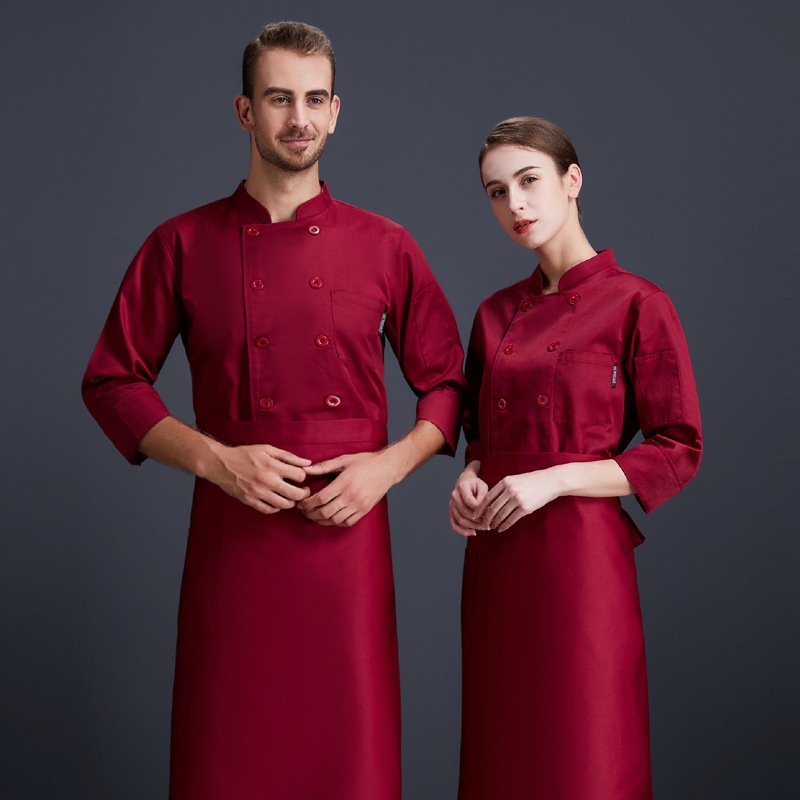 2025 long sleeve Europe fashion baker cooking food jacket coat chef ...