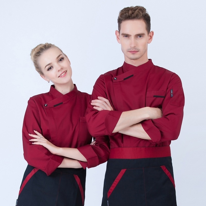 2025 long sleeve Europe fashion baker cooking food jacket coat chef ...
