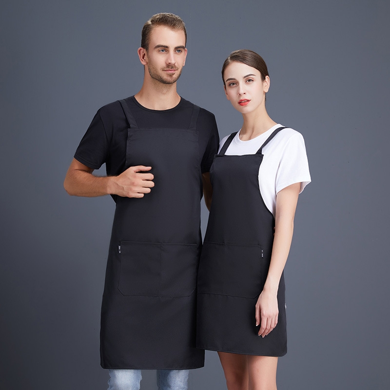 2025 fashion high quality Europe desgin water proof cafe halter apron ...