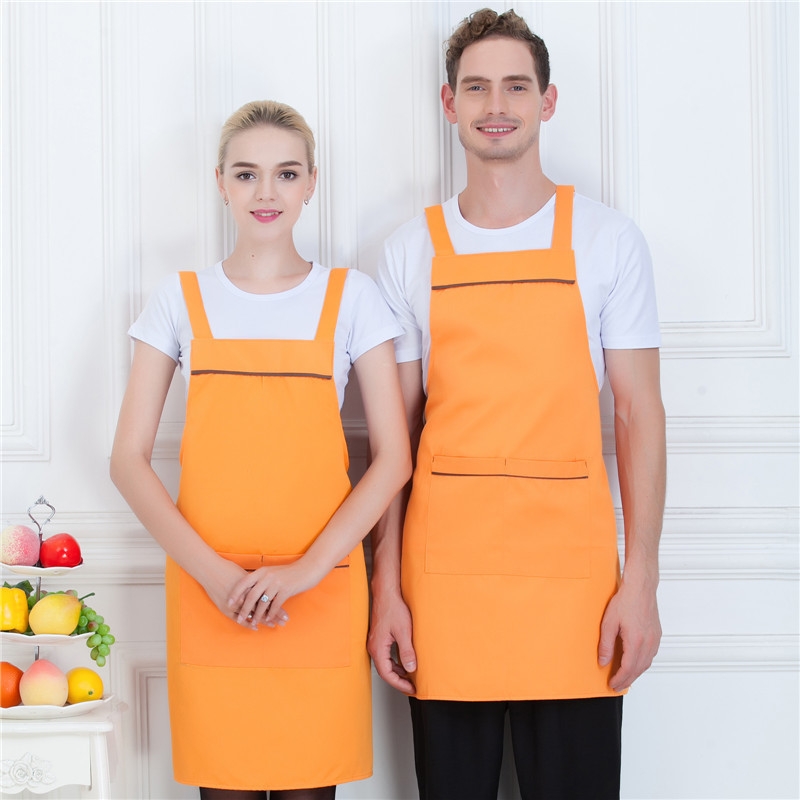 2025 europe style canvas long halter apron super market fresh vegetable ...