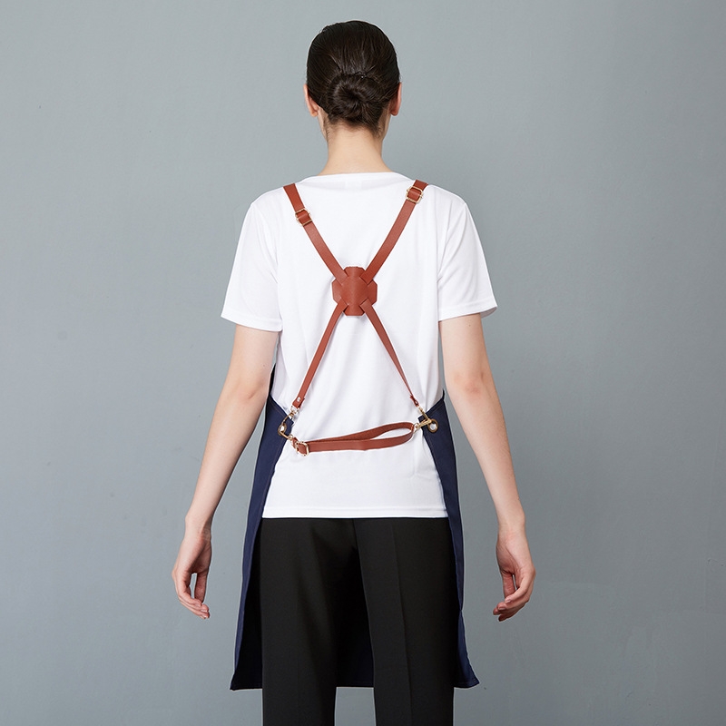 2025 English style dual pocket long apron super market vegetable store ...