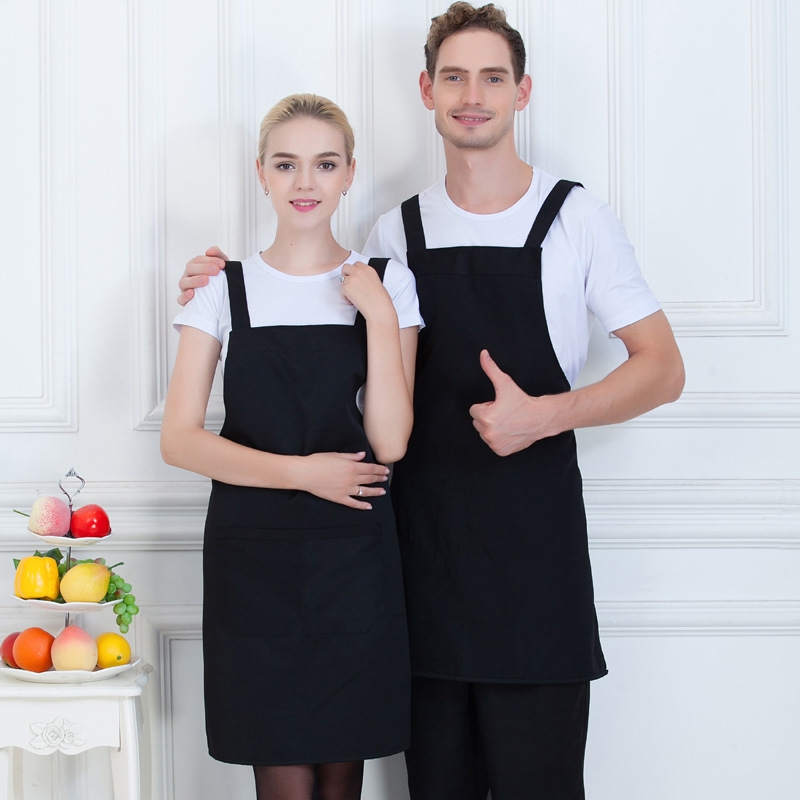 2025 Russia design halter apron meat vegetable store milk tea apron ...