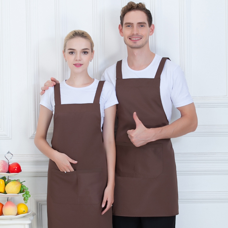 2025 America design halter apron vegetable store milk tea apron friut ...