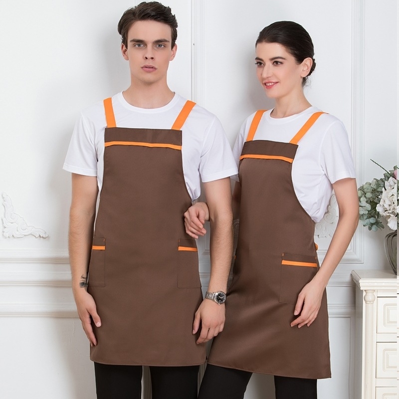 2025 America design halter apron vegetable store milk tea apron friut ...