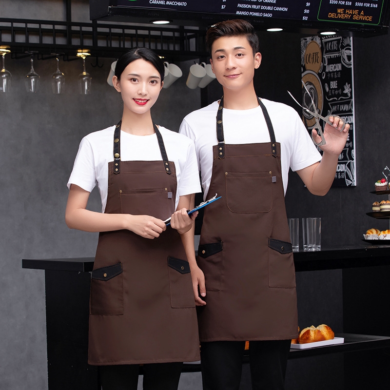 2025 nvay color breathable fabric restaurant staff work apron chef ...
