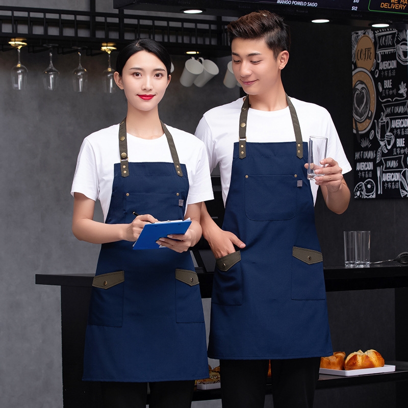 2025 nvay color breathable fabric restaurant staff work apron chef ...
