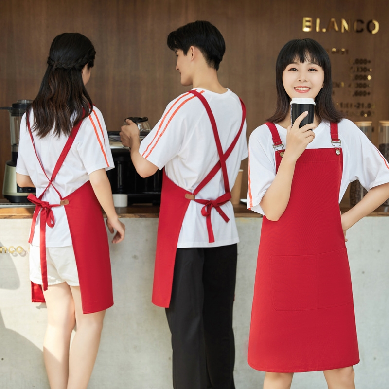 2025 China apron factory chef halter apron working apron fruit store apron