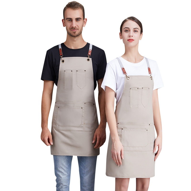 2025 Europe design halter apron housekeeping aprons for chef apron ...
