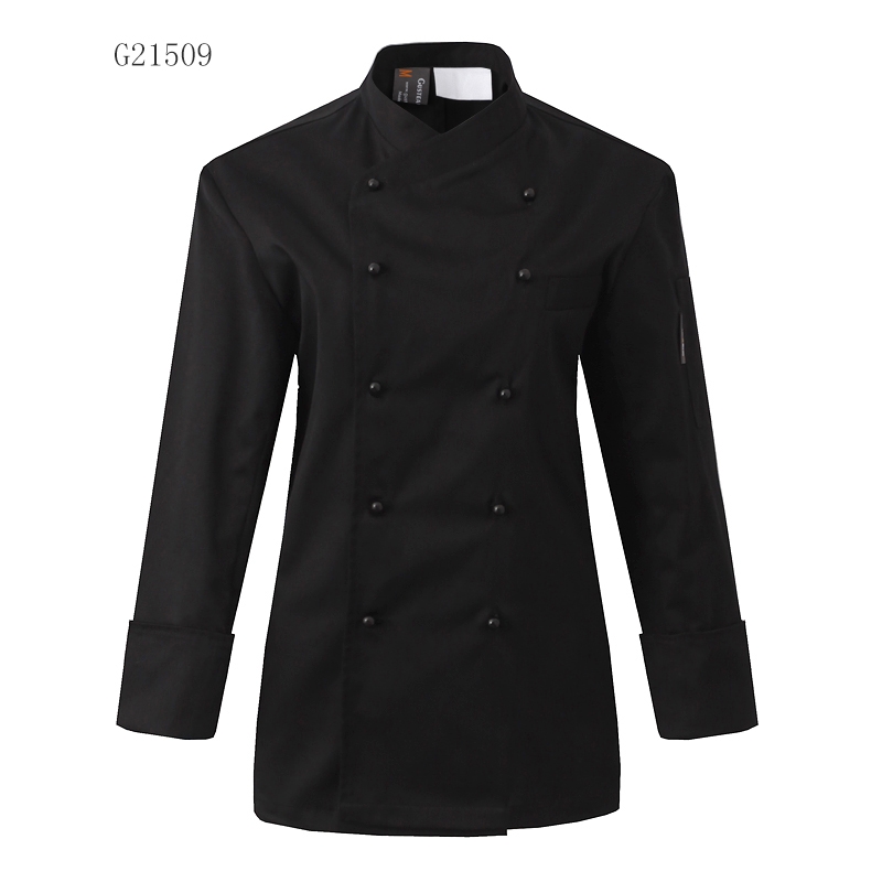 fashion double-breasted chef coat chef jacket uniform with airhole