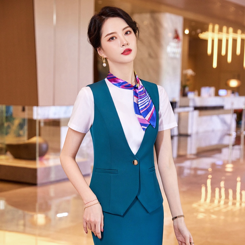 2025 fashion women Attendant uniform Suits vest pant sales ...