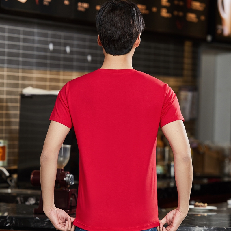 simple round collar collar work staff t-shirt unifrom team workwear