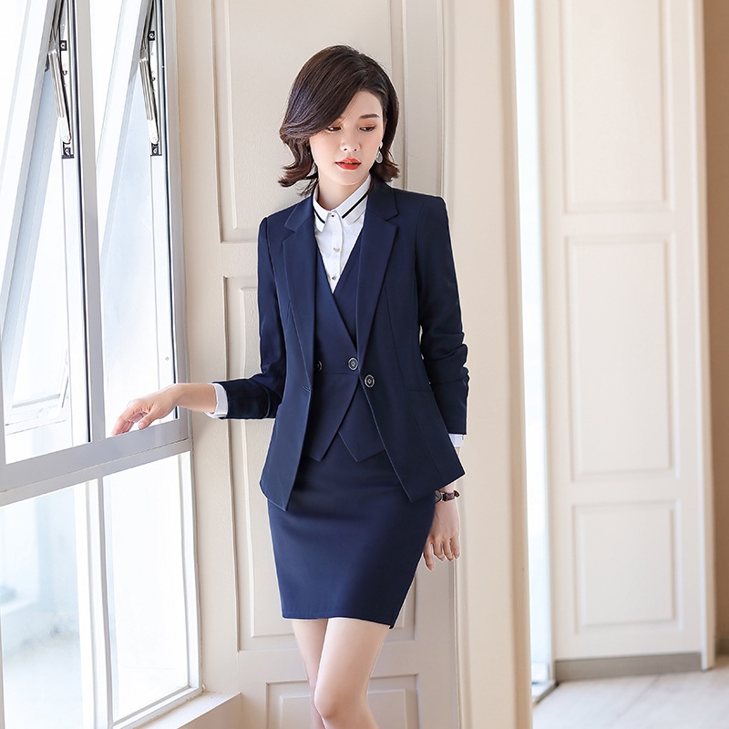 2025 fashion upgrade slim fit women flight Attendant dress blazer Suits ...