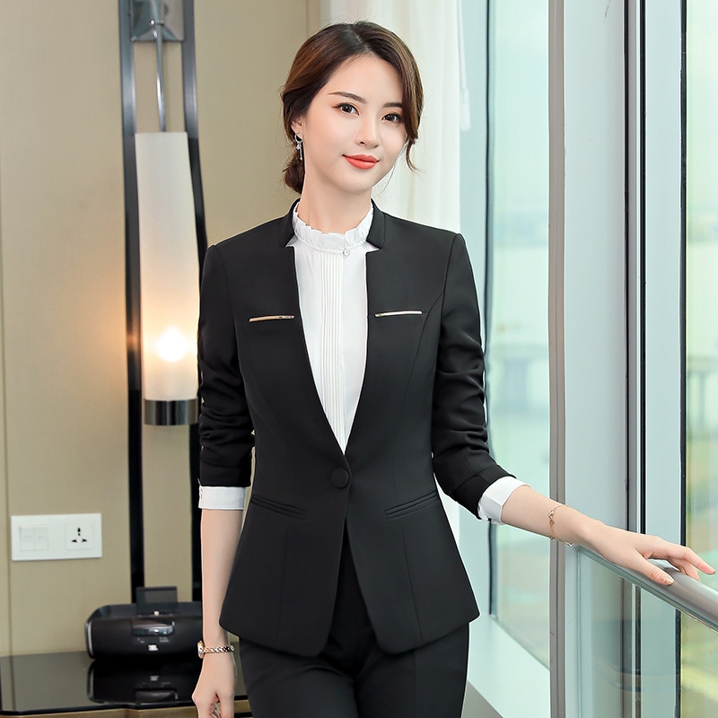 2025 new business work suit female pant suit work wear for women front ...