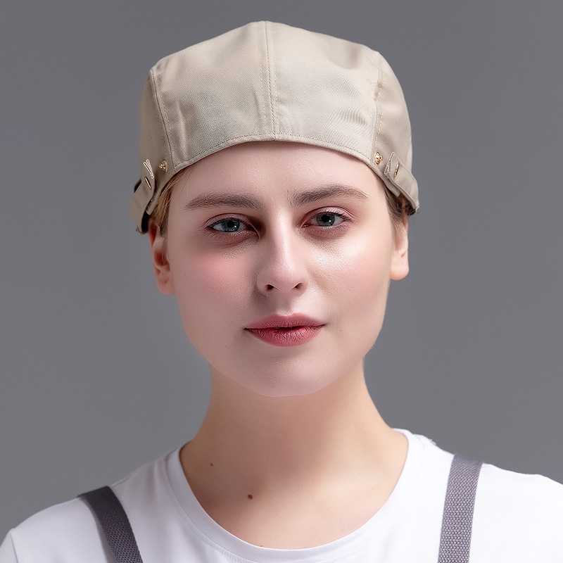 cheap denim breathable adjustable size cafe pub store waiter beret hat ...