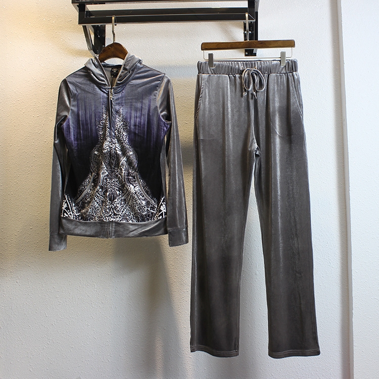 upgraded europe design pleuche sportswear Factory Wholesale