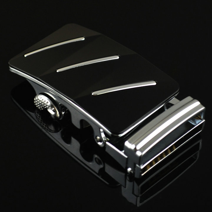 golden metal three slash bar belt buckle Factory Wholesale