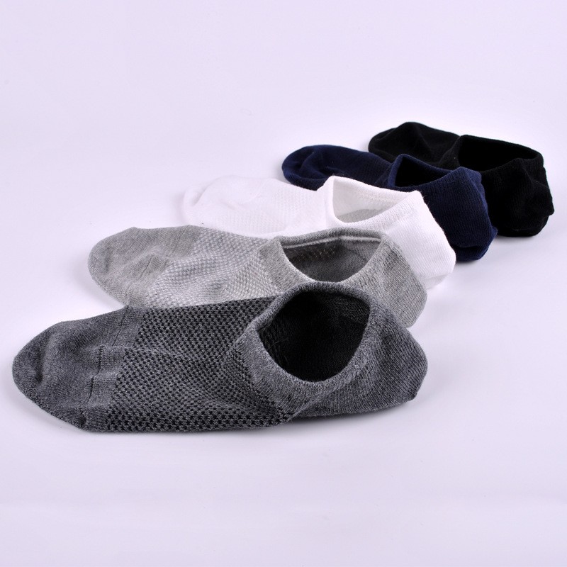 summer pure cotton mesh breathable men's slipper sock Factory Wholesale
