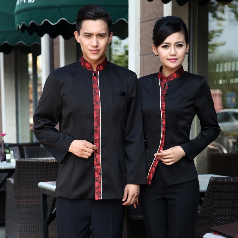 curve front opening special waiter waitress blazer blouse Factory Wholesale