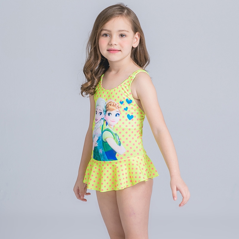 Print Two Piece Teen Girl Swimwear Set Factory Wholesale